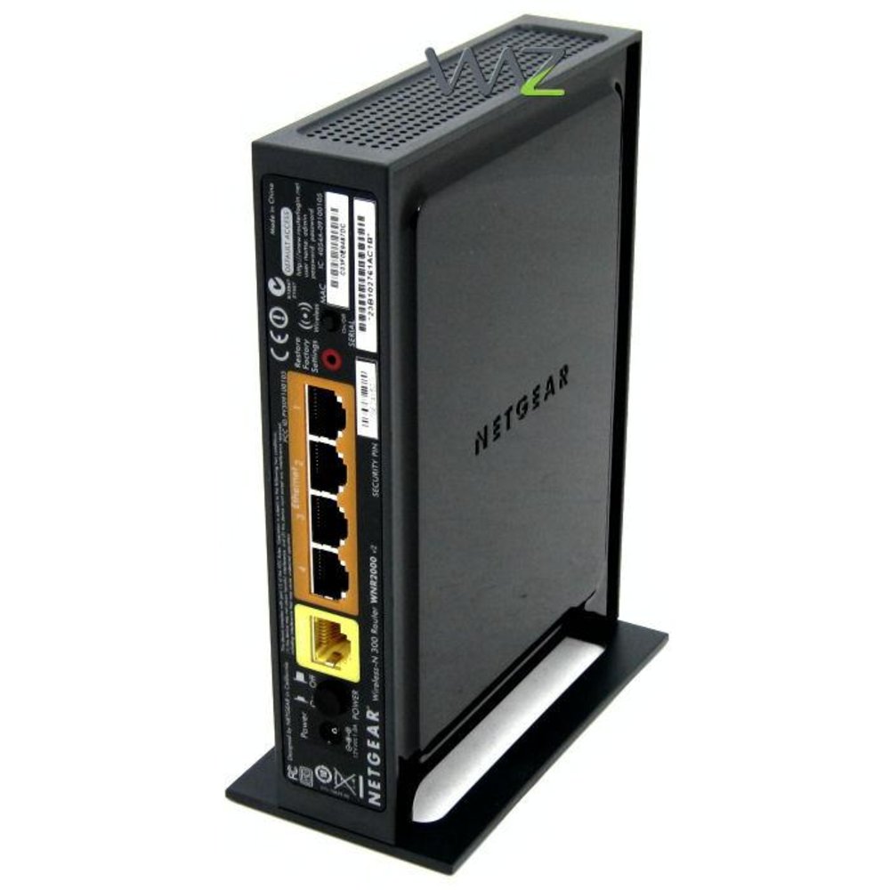 Roteador Wireless - Netgear N300 - Preto - WNR2000-100NAS - waz