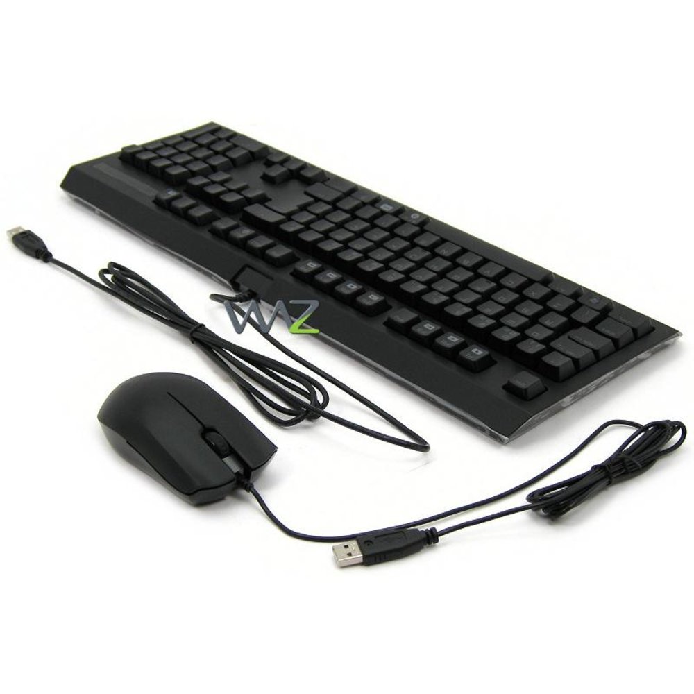 Teclado e Mouse - USB - Razer Cyclosa + Razer Abyssus - Preto - waz