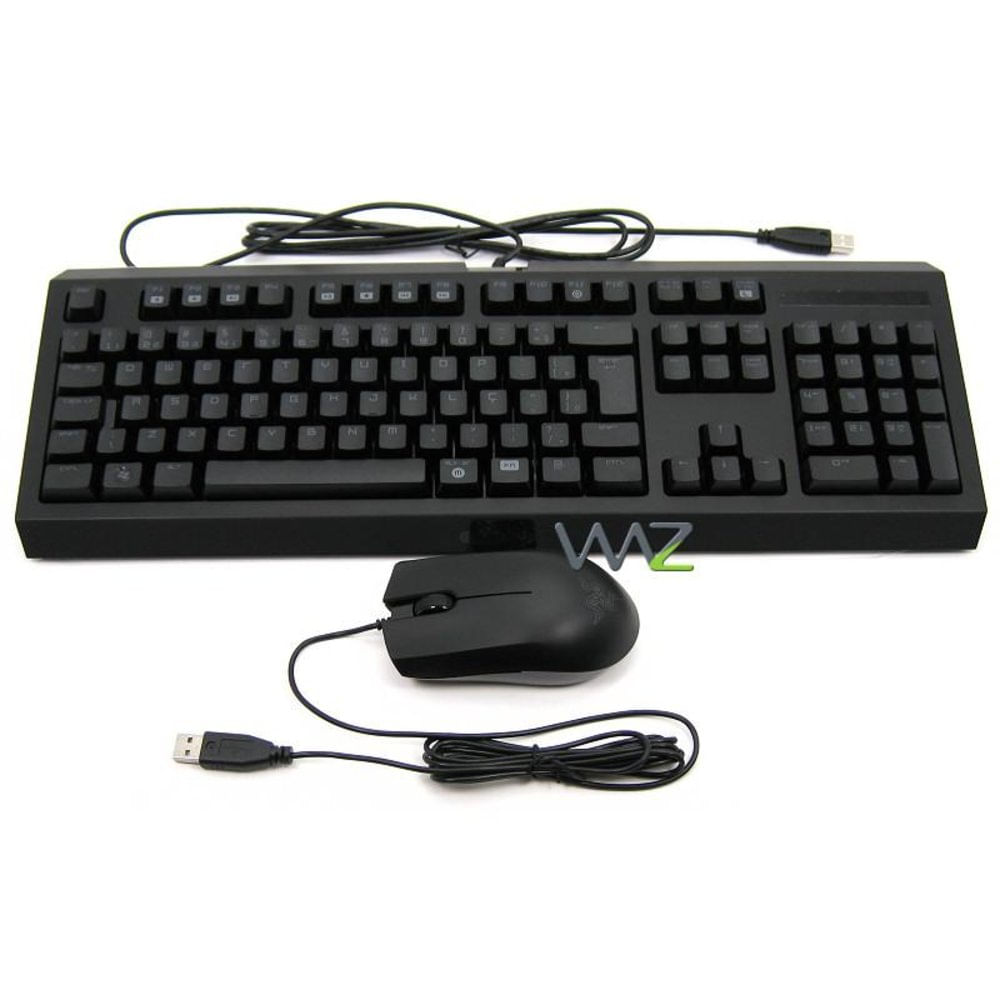 Teclado e Mouse - USB - Razer Cyclosa + Razer Abyssus - Preto - waz