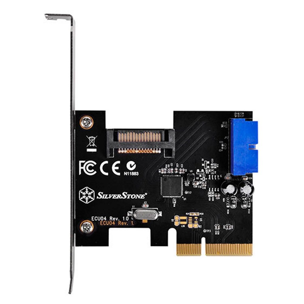 Controladora USB 3.1 - PCI-E - Silverstone - SST-ECU04 - waz