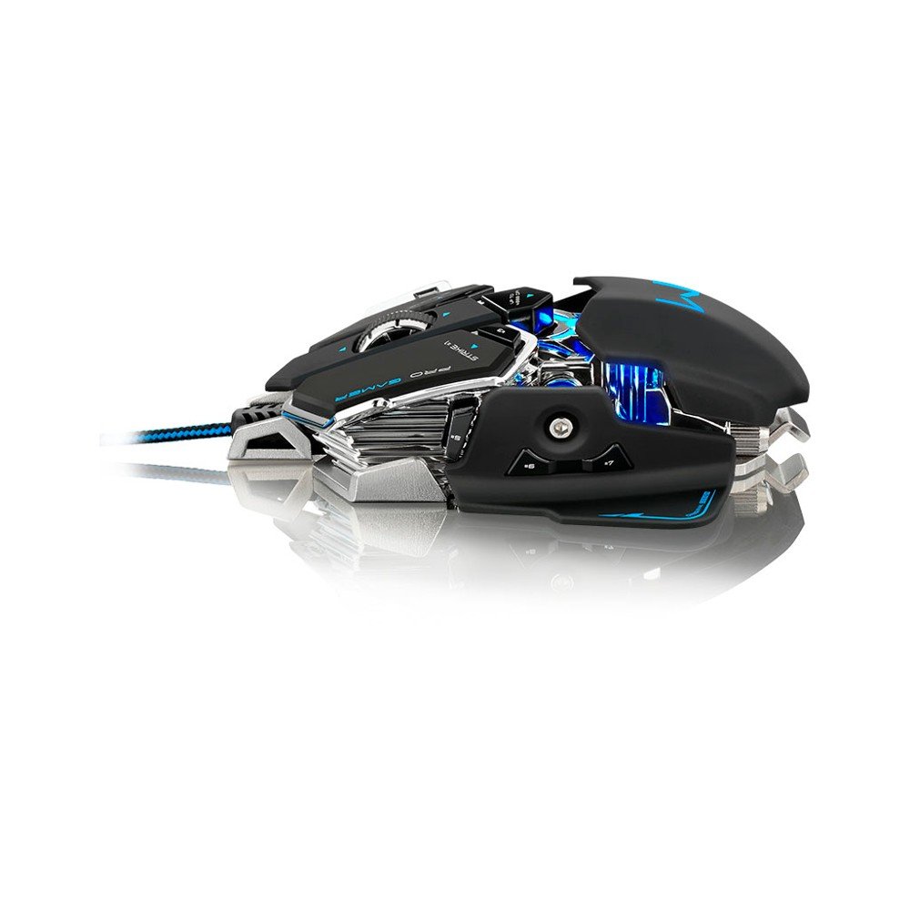 Mouse - USB - Multilaser Warrior Gamer - Preto - MO246 - waz