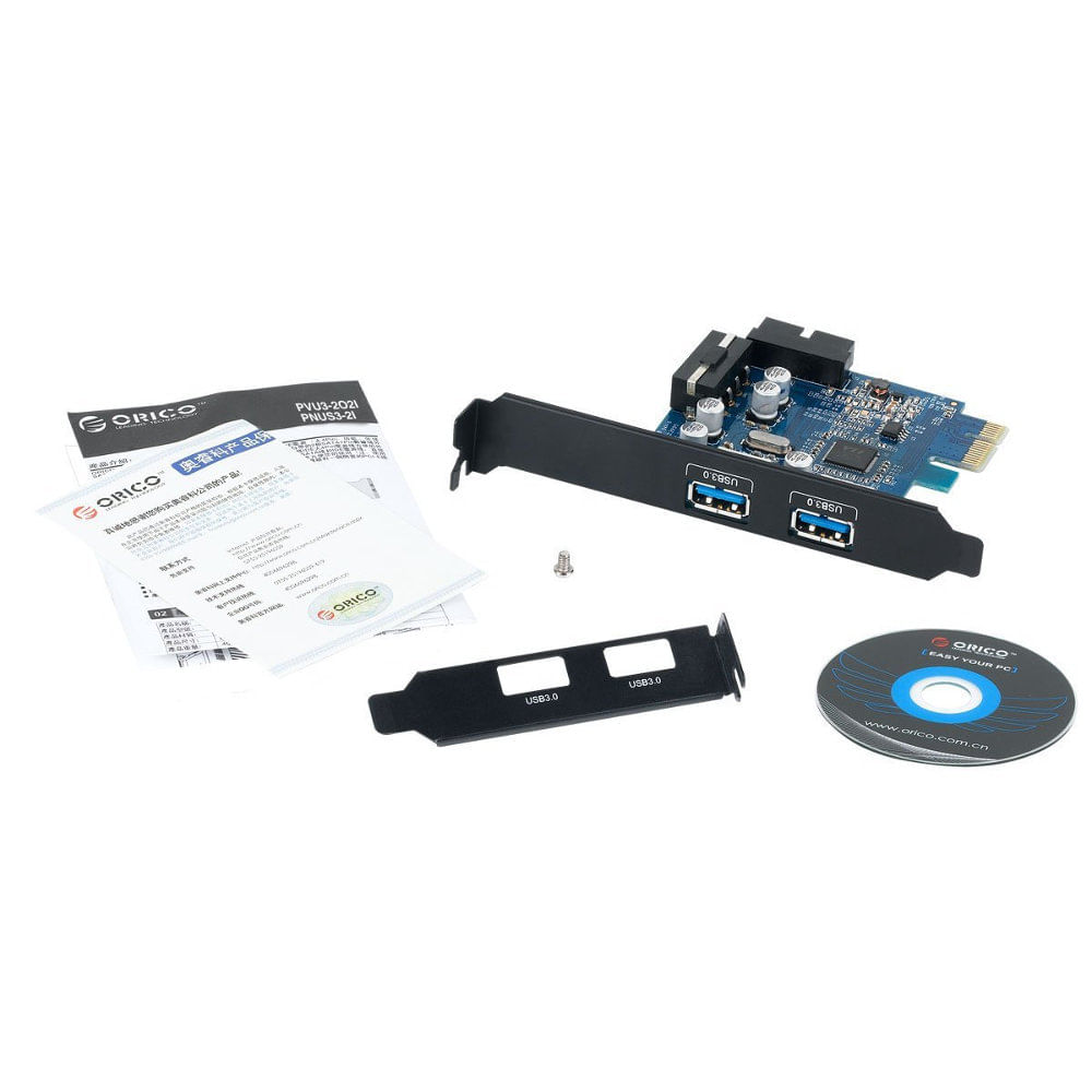 Controladora USB 3.0 - PCI-E - ORICO - PVU3-2O2I - waz