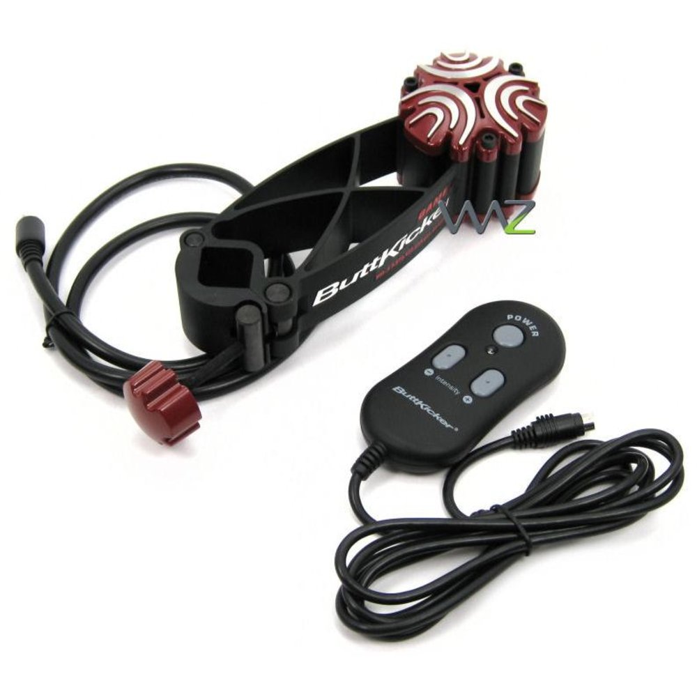 Sistema de vibração - ButtKicker Gamer2 - Preto/Vermelho - BK-GR-2 - waz