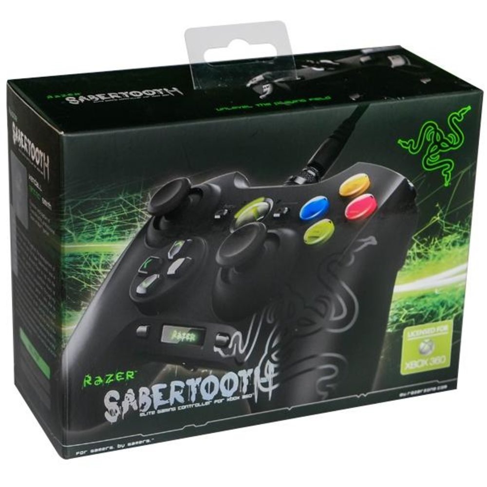 Gamepad - USB - Razer Sabertooth - Preto - waz