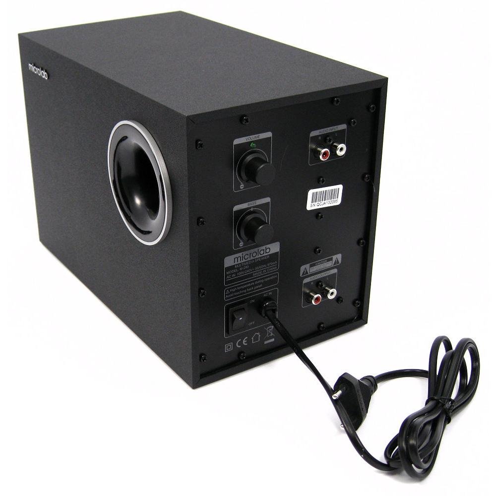 Caixa de Som - 2.1 - Microlab M-290 - Preta - waz