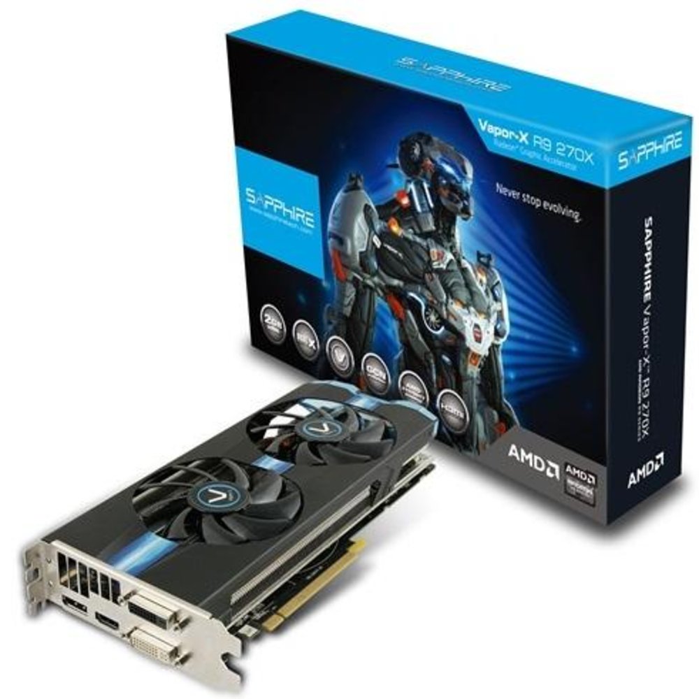 Placa de vídeo - AMD Radeon R9 270X (2GB / PCI-E) - Sapphire Vapor-X ...