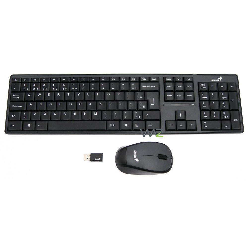 Teclado e Mouse - Sem fio - Genius SlimStar 8000 (Wireless Combo ...