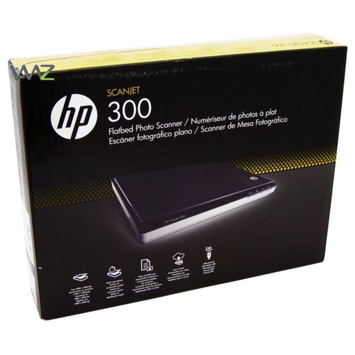 Scanner - USB - HP ScanJet 300 - Preto/Branco - L2733A - waz