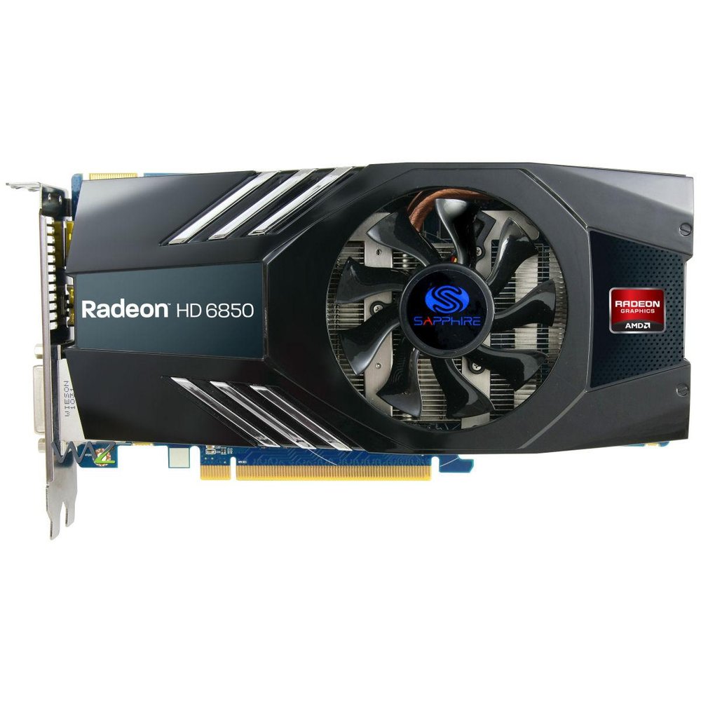 Placa de vídeo PCI-E AMD HD 6850 1GB/256bits Sapphire - 299-1E174-140SA ...