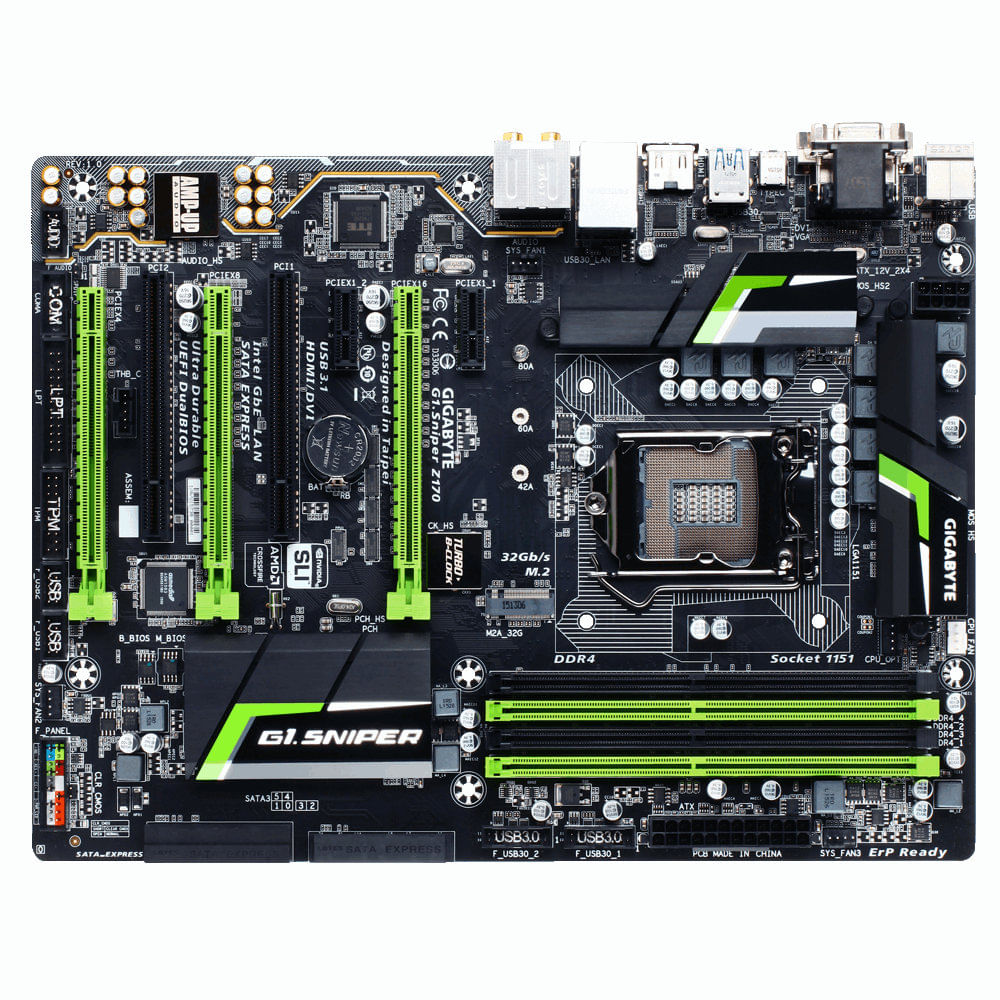Placa mãe LGA 1151 - Gigabyte GA-G1.SNIPER Z170 (ATX) - waz