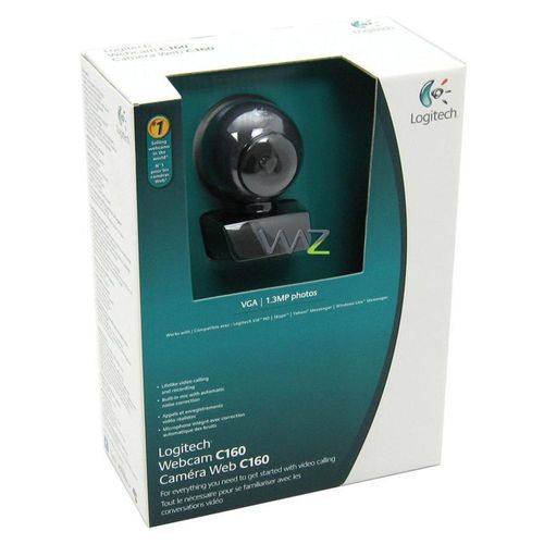 Webcam - Logitech C160 - Cinza/Preta - 960-000669 - waz