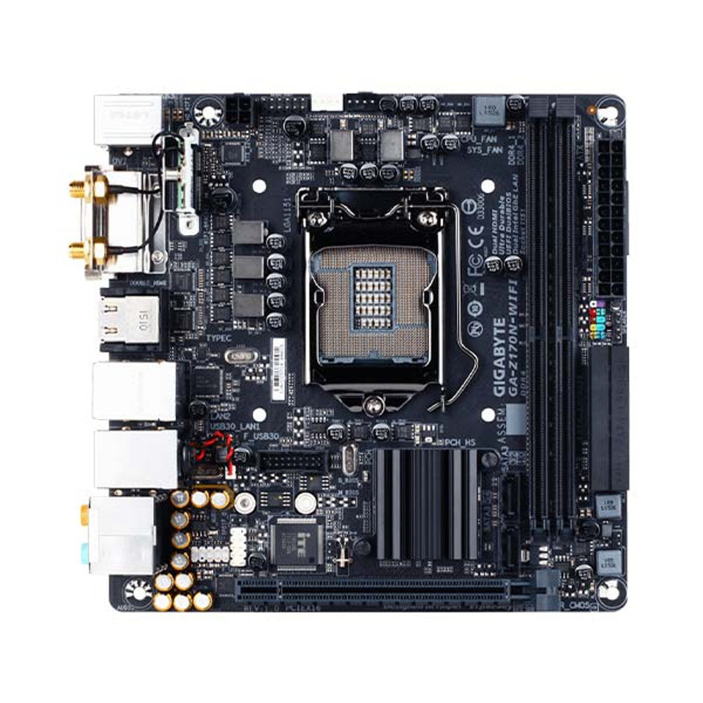 Placa mãe LGA 1151 - Gigabyte GA-Z170N-WIFI (Mini ITX) - waz
