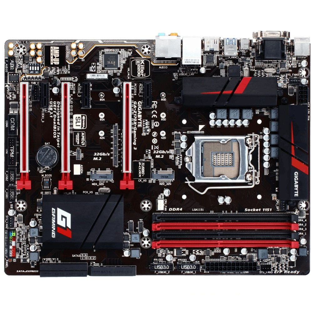 Placa mãe LGA 1151 - Gigabyte GA-Z170X-GAMING 3 (ATX) - waz