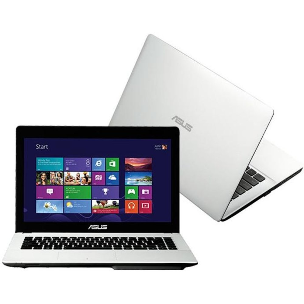 Notebook 14 pol - Asus X451MA - Branco - VX033H - waz