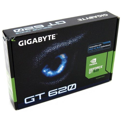 Placa de vídeo - NVIDIA GeForce GT 620 (1GB / PCI-E) - Gigabyte - GV ...