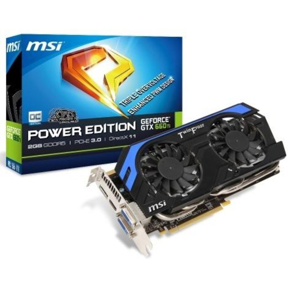 Placa de vídeo PCI-E NVIDIA GTX 660 Ti 2GB/192bits - MSI Power Edition ...