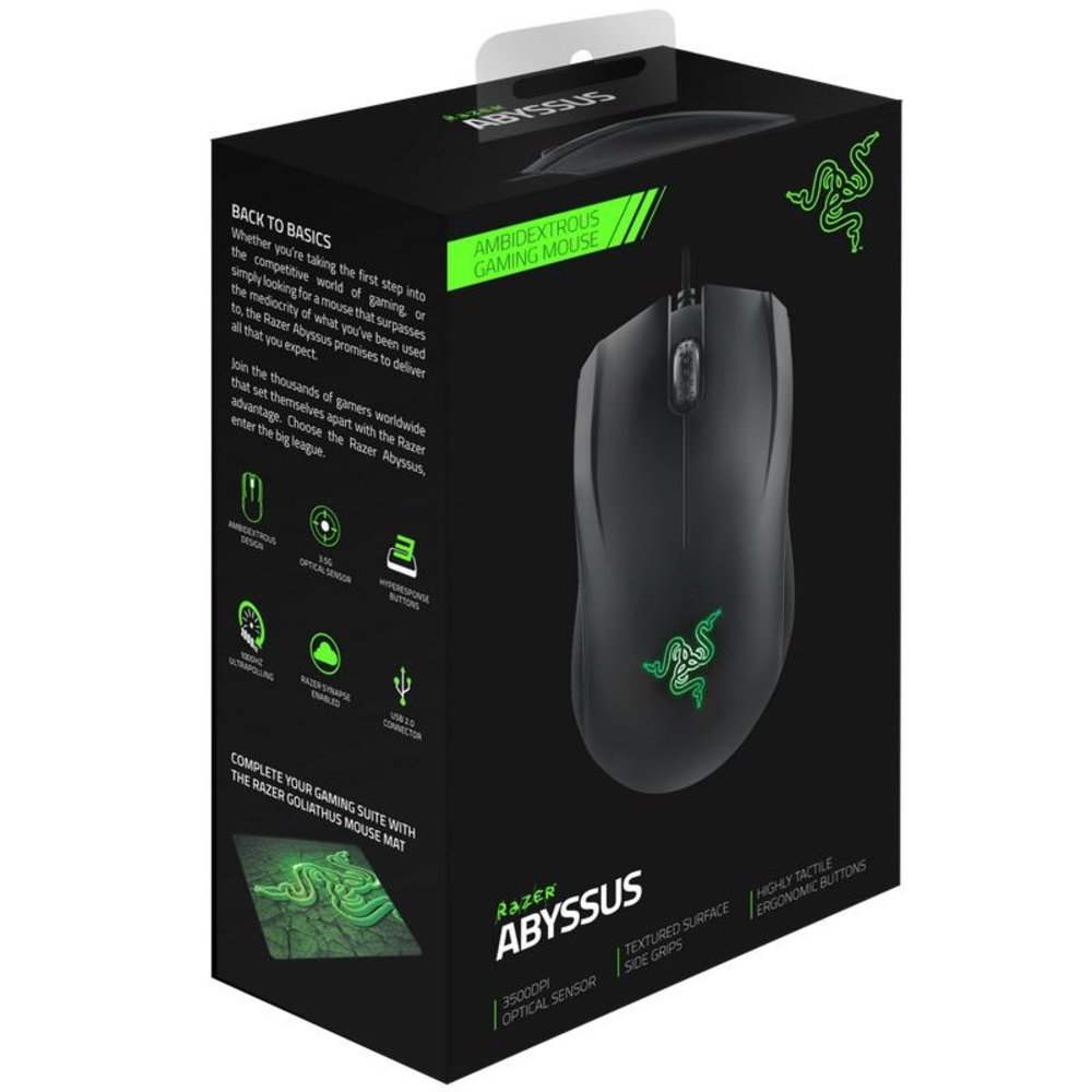 Mouse - USB - Razer Abyssus 2014 - Preto - waz