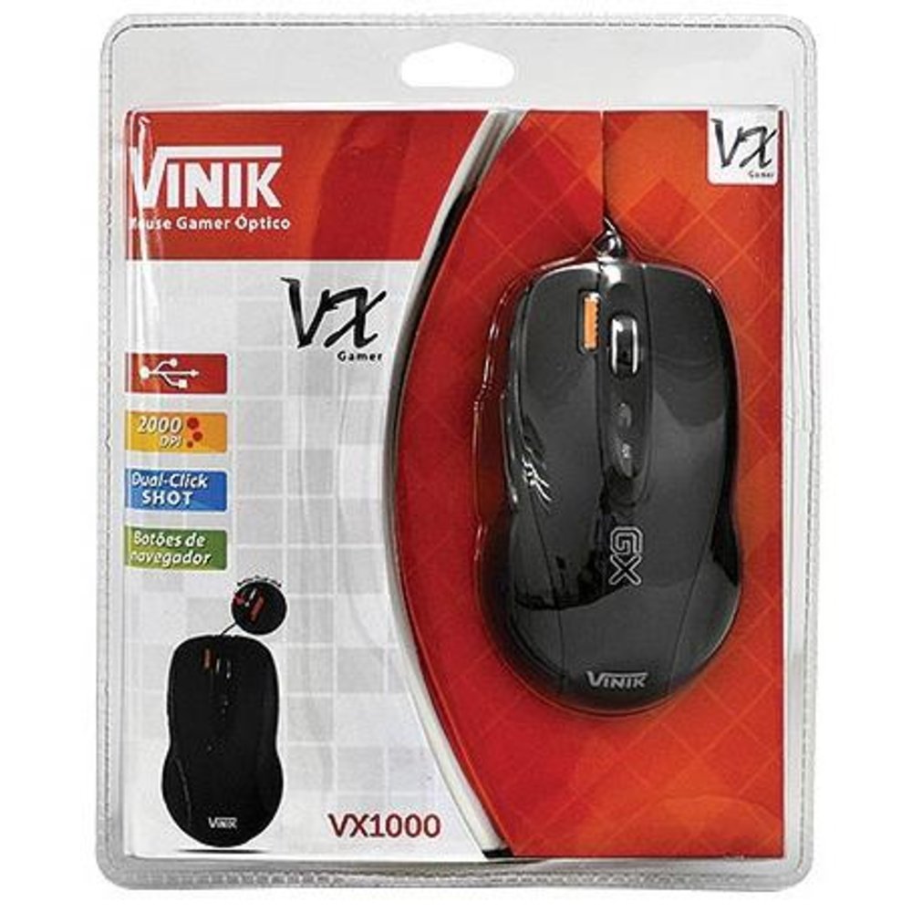 Mouse - USB - Vinik VX Gamer - VX1000 - waz