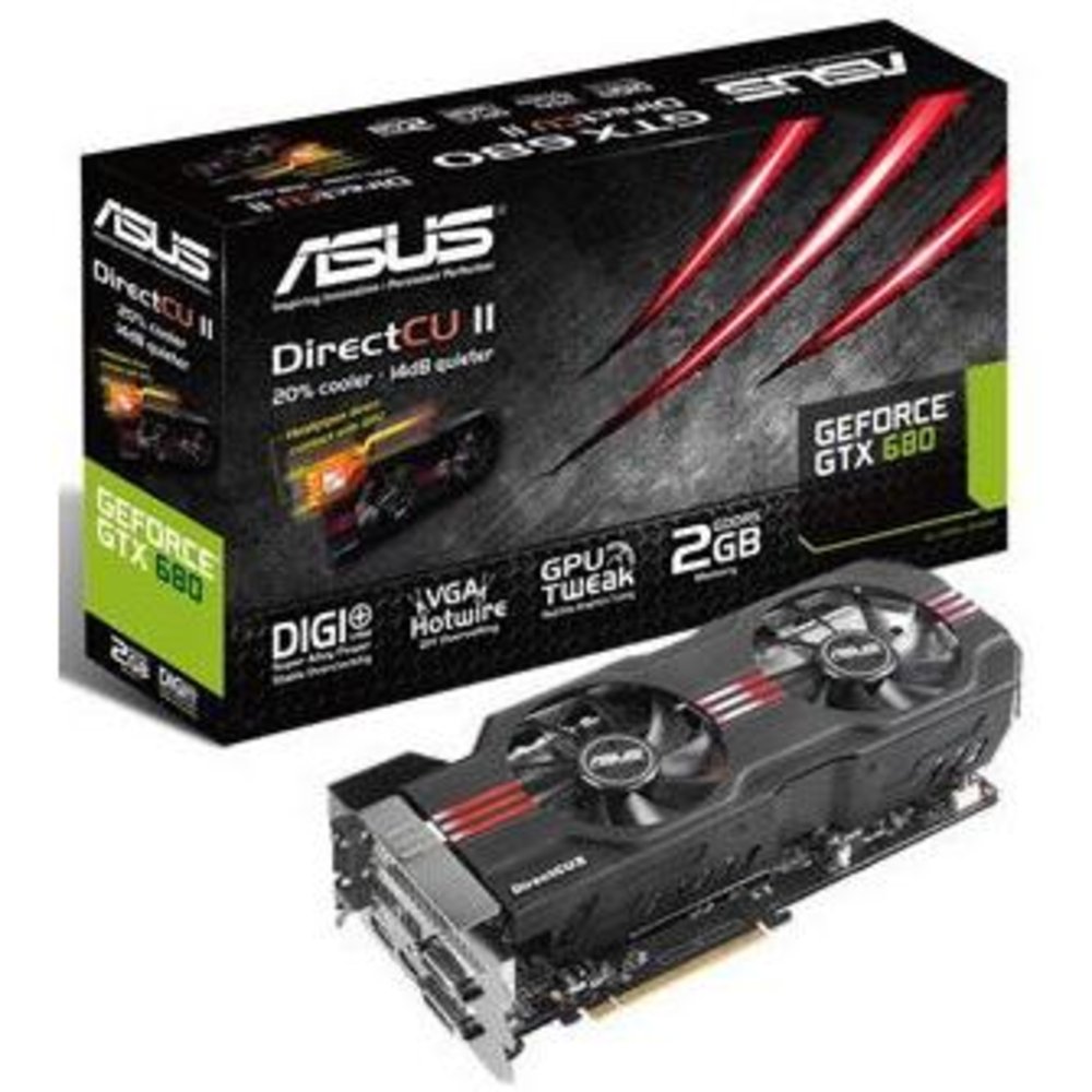 Placa de vídeo PCI-E NVIDIA GTX 680 2GB/256bits Asus GPU Direct CU II ...