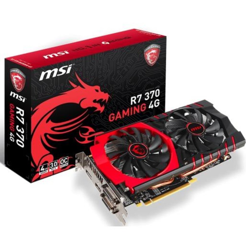 Placa de vídeo - AMD Radeon R7 370 (4GB / PCI-E) - MSI Gaming OC - R7 ...