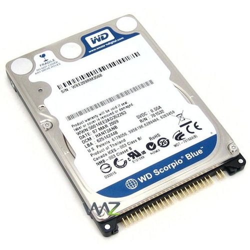HD Notebook 320GB 5.400RPM IDE - Western Digital Scorpio Blue ...