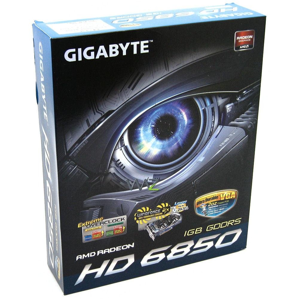Placa de vídeo PCI-E AMD HD 6850 1GB/256bits Gigabyte Windforce OC ...