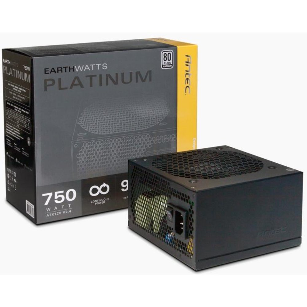 Fonte ATX - 750W - Antec EarthWatts Platinum - Preta - EA-750 PLATINUM ...
