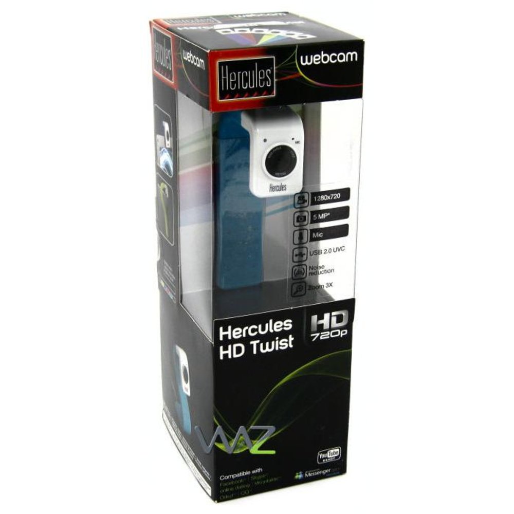 Webcam - Hercules HD Twist - Turquesa - 4780735 - waz