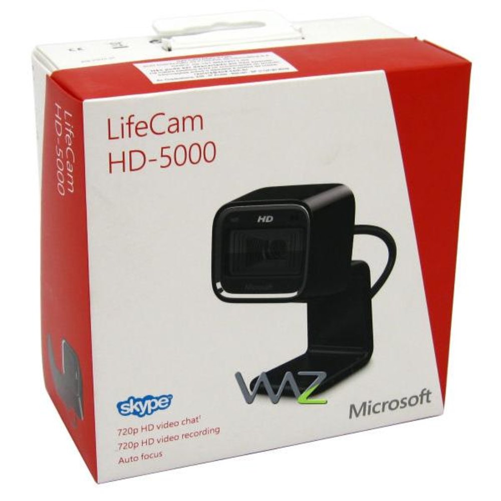 Webcam - Microsoft LifeCam HD-5000 - Preta - 7ND-00012 / 1415 - waz