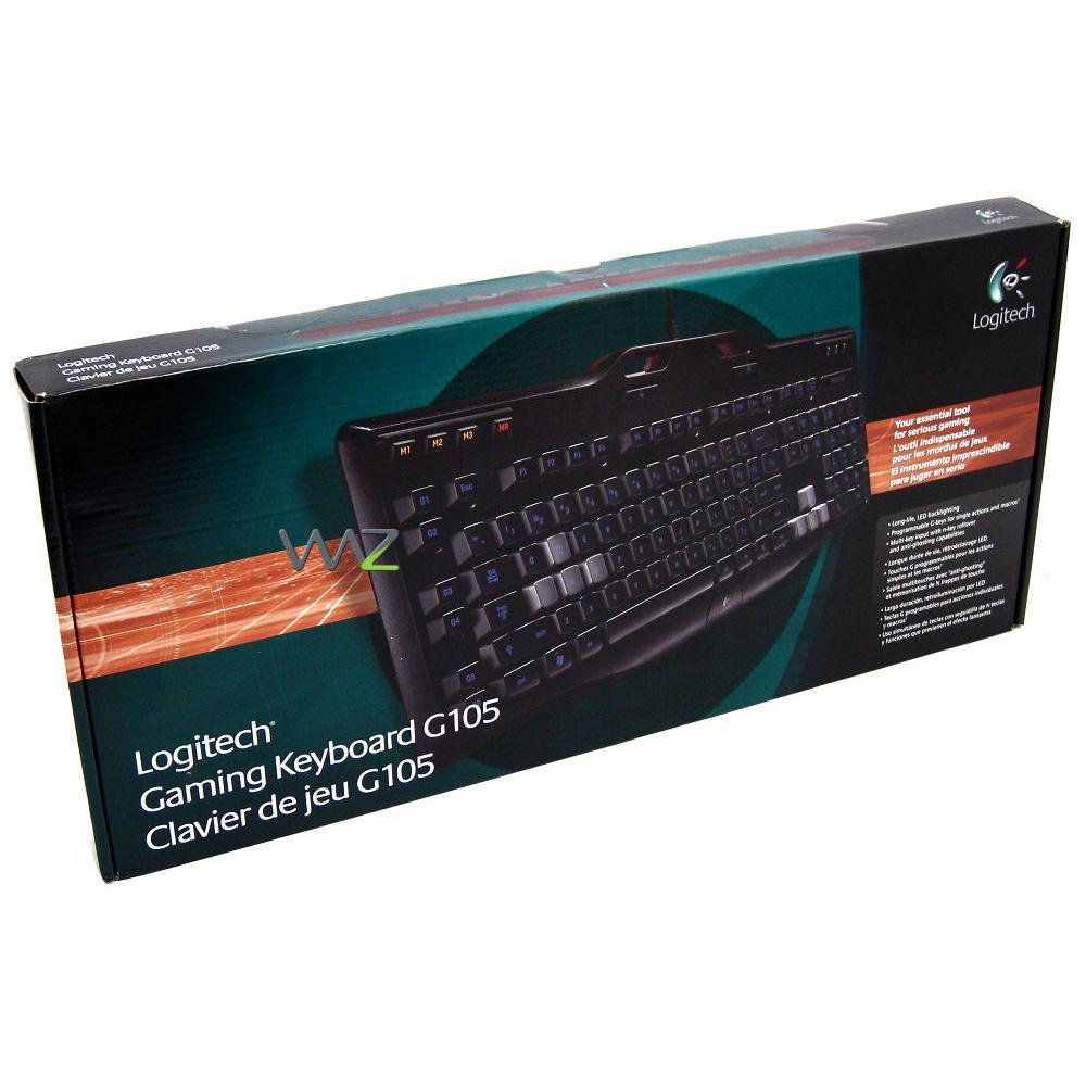 Teclado - USB - Logitech G105 Gaming Keyboard - 920-003371 - waz