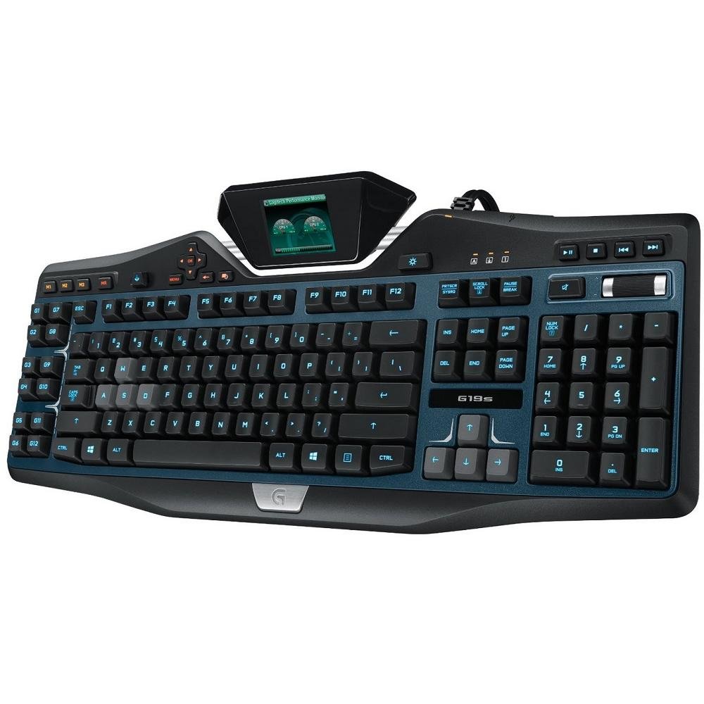 Teclado - USB - Logitech G19s - Preto/Azul - 920-004985 - waz