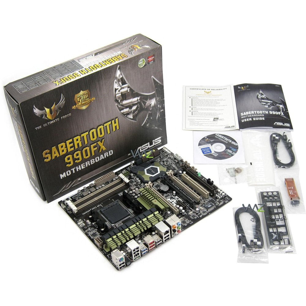 Placa mãe AM3+ Asus Sabertooth 990FX - waz
