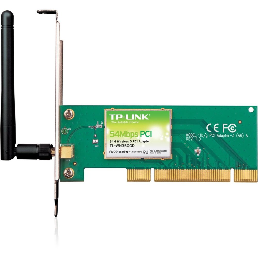 Placa de Rede Wireless - PCI - TP-Link - TL-WN350GD - waz