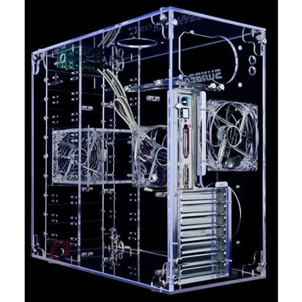 Gabinete Sunbeamtech 9-Bay Acrylic Case - Transparente - AC9B-T - waz