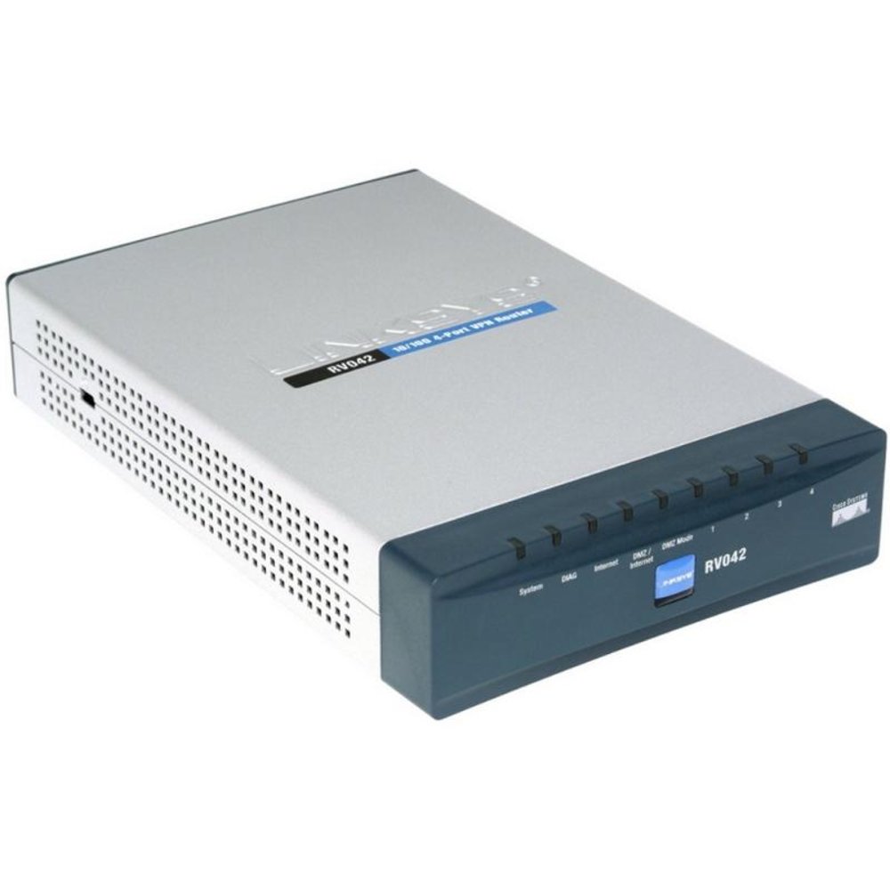 Roteador Cisco RV042 Dual WAN VPN 10/100 (4x LAN, 2x WAN) - waz