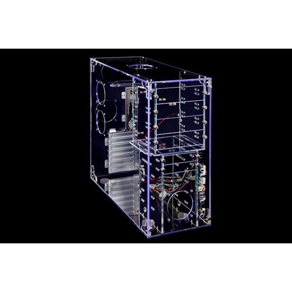 Gabinete Sunbeamtech Acrylic Case II - Transparente/UV - ACII-HUVB - waz