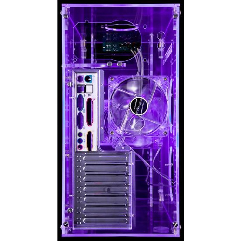 Gabinete Sunbeamtech 9-Bay Acrylic Case - Transparente/UV - AC9B-HUVB - waz