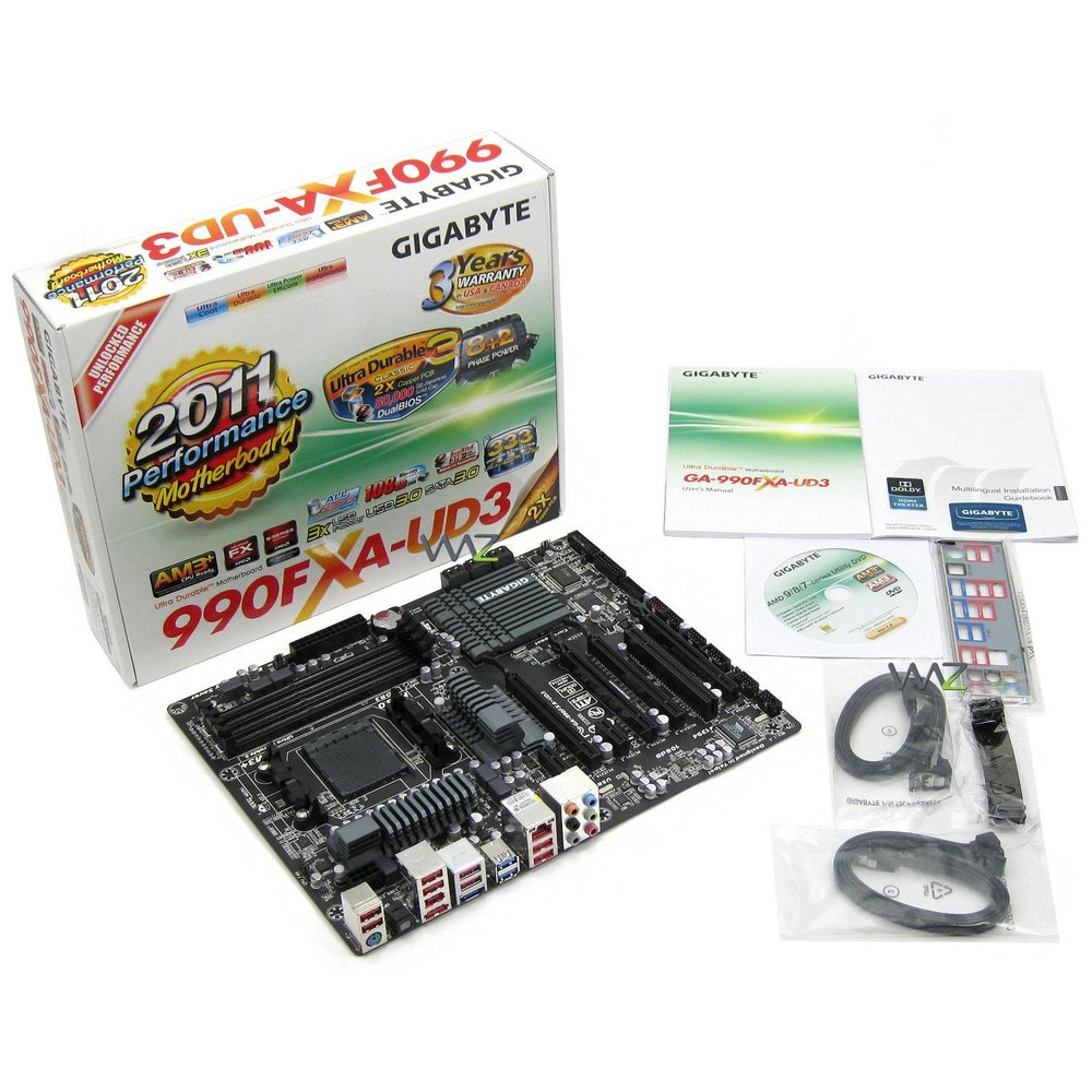 Placa mãe AM3+ Gigabyte GA-990FXA-UD3 - Rev 1.1 - waz