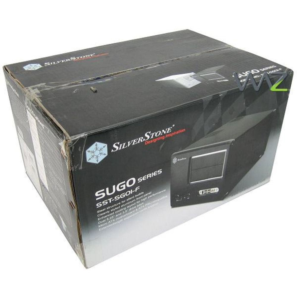 Gabinete Silverstone Sugo SG01-F - Preto - SST-SG01B-F - waz