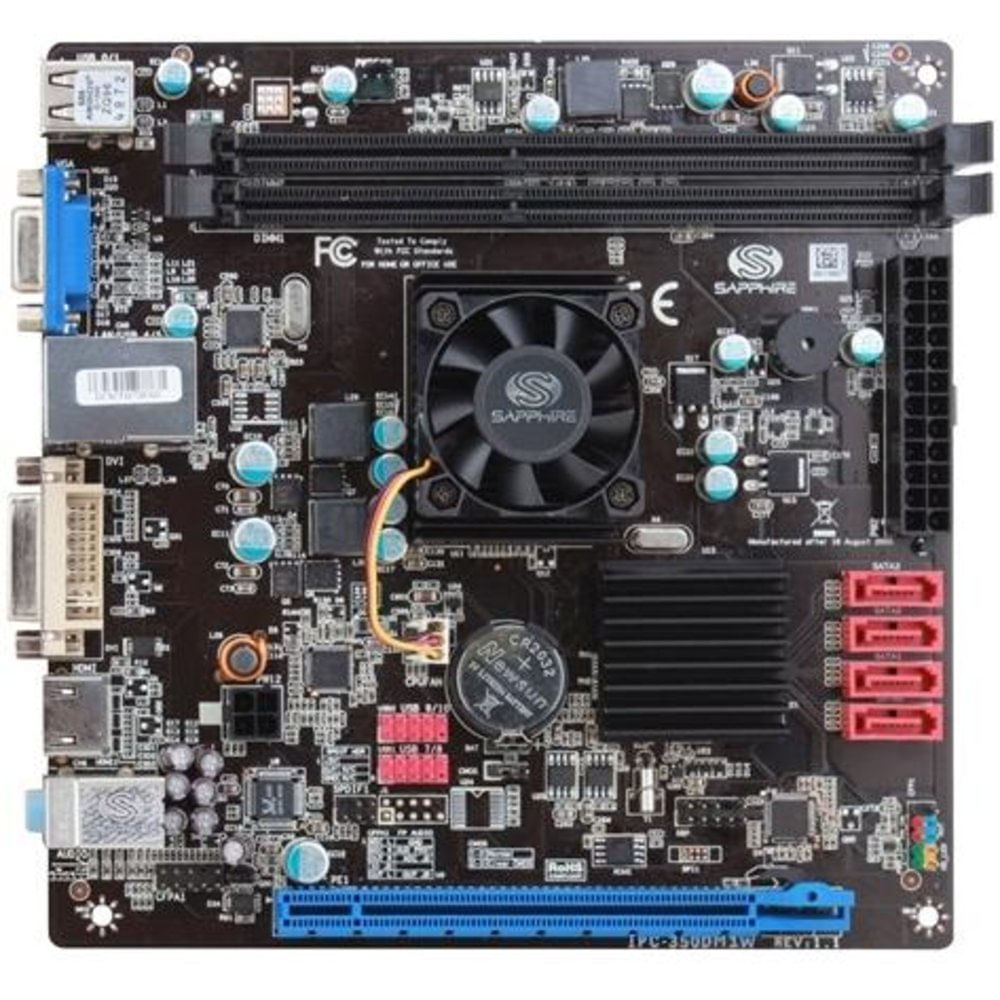 Placa mãe BGA413 Sapphire Pure White E350D - IPC-350DM1W - waz