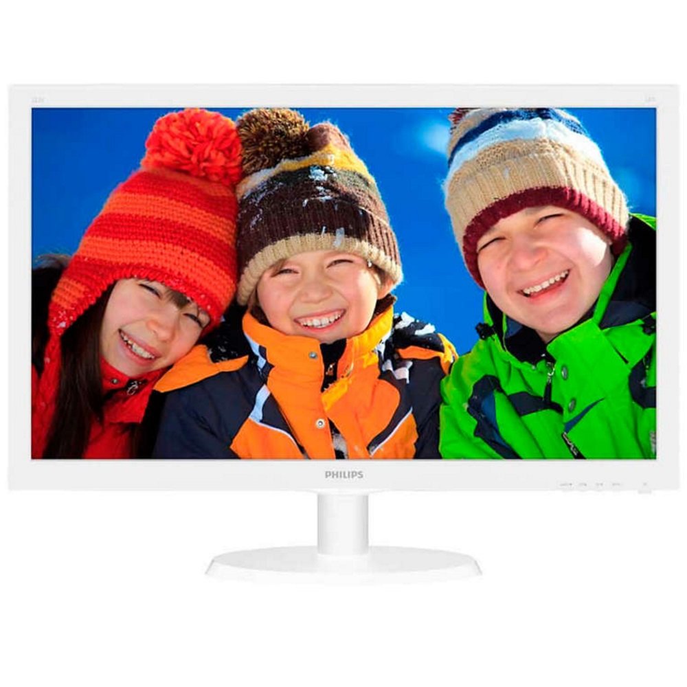 Monitor LED - 21,5pol - Philips 223V5LHSW Branco - Widescreen - waz