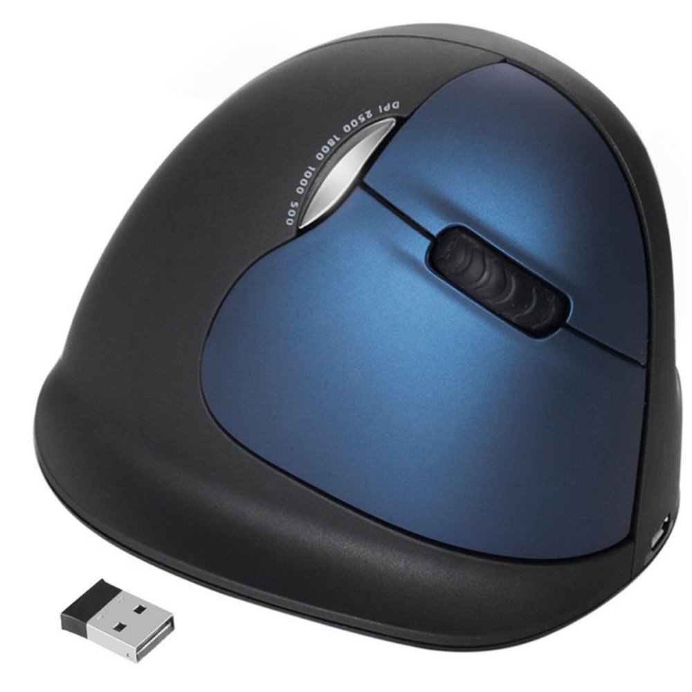 Mouse vertical - Sem fio - Comanro Human Ergonomic EV Mouse (Small) - waz