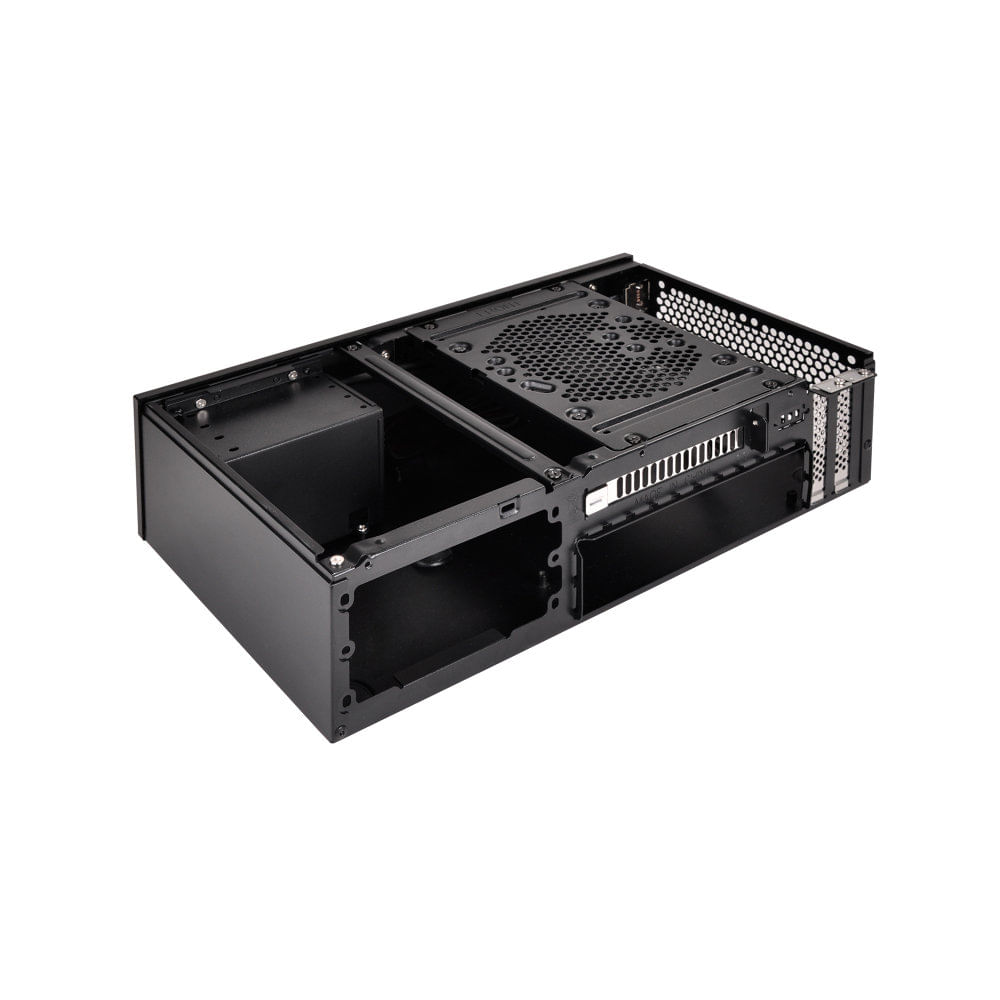 Gabinete Mini ATX (HTPC) - Silverstone Milo ML09 - Preto - SST-ML09B - waz