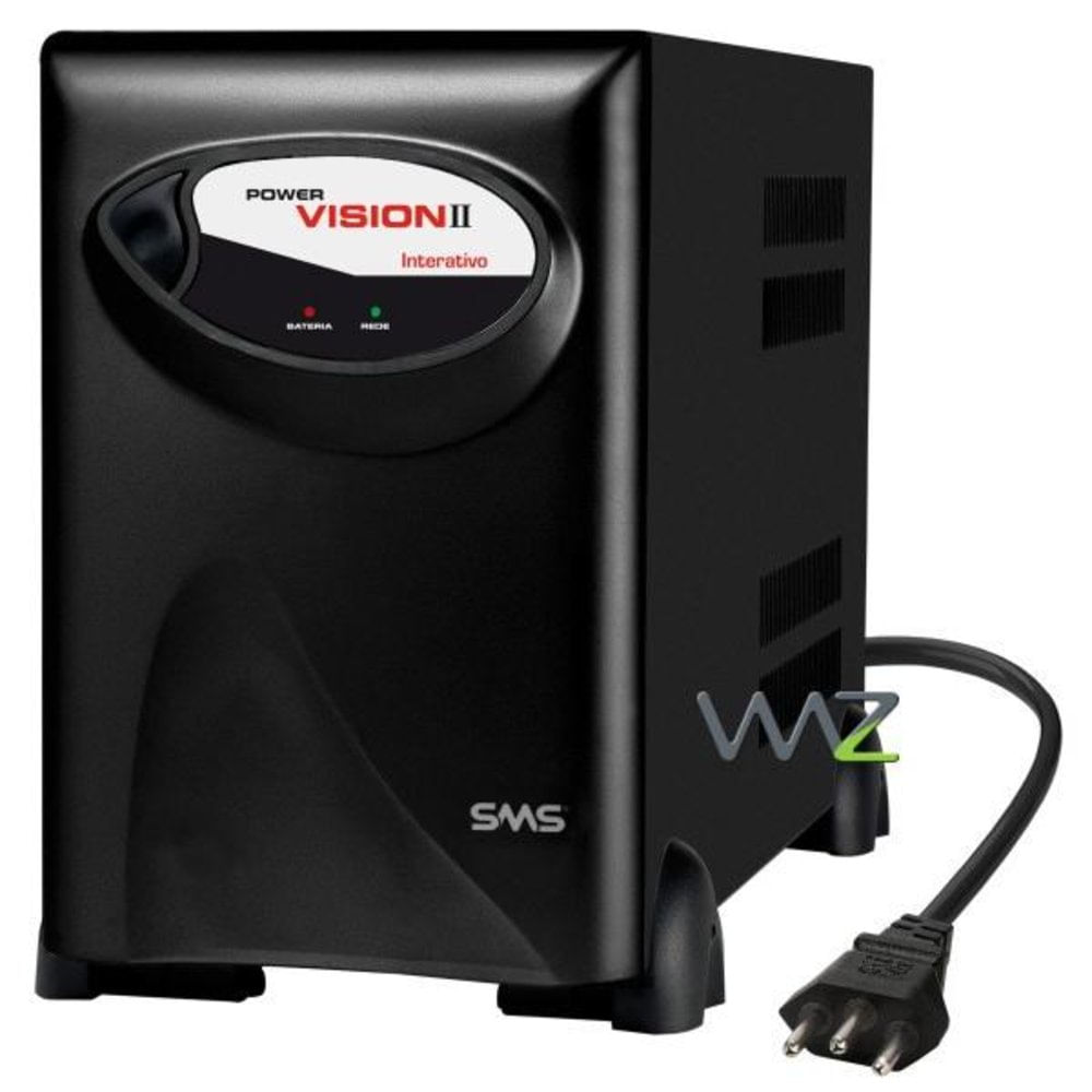 No-Break 2.200VA (Monovolt/220V) - SMS Power Vision 2 - Preto ...