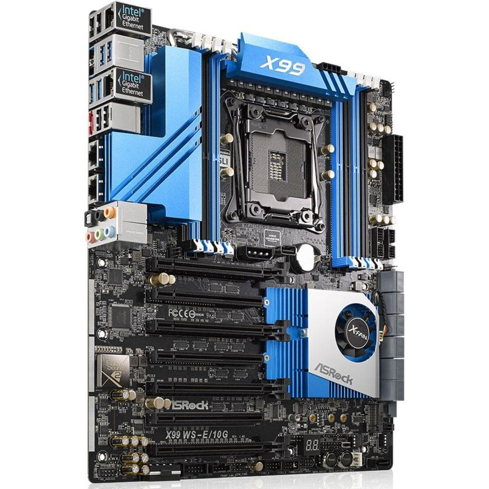 Placa mãe LGA2011 (R3) - ASRock X99 WS-E/10G (E-ATX) - waz