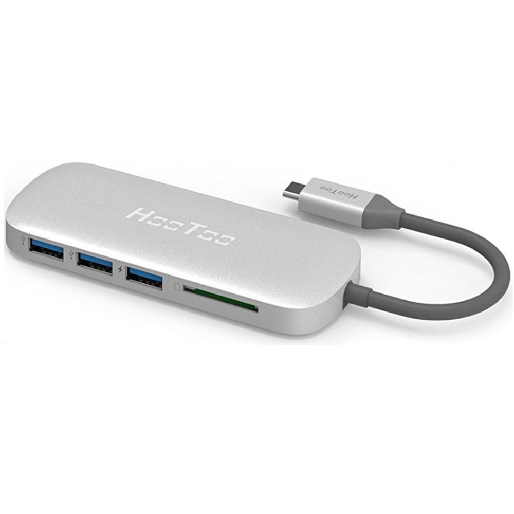 Hub USB-C 3.1 - 3 portas USB 3.0 + 1 porta USB-C + HDMI + Leitor de ...