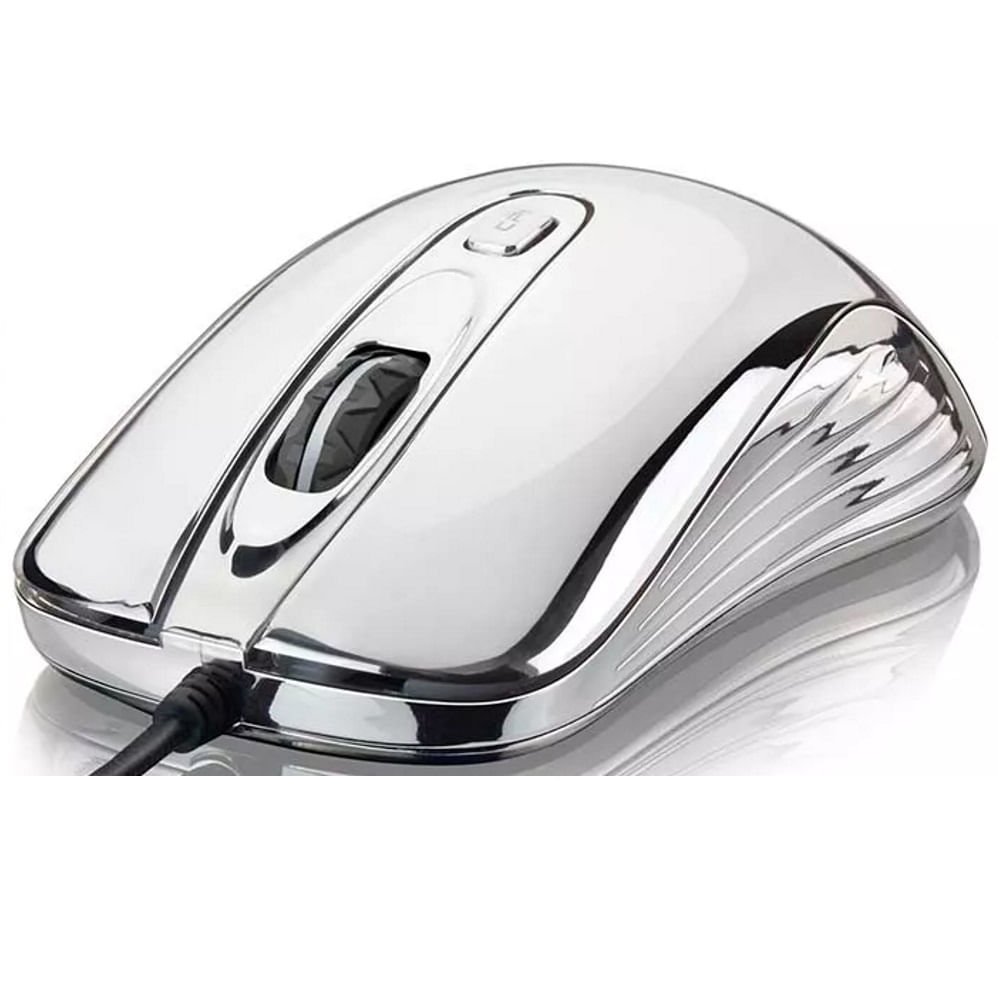 Mouse - Multilaser - Warrior Gamer - Mouse Prateado Com Led - USB ...