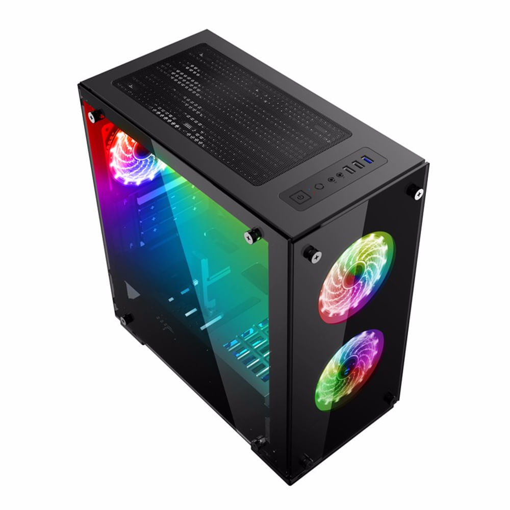 Gabinete Micro ATX - Gamemax H605-TA Preto - waz