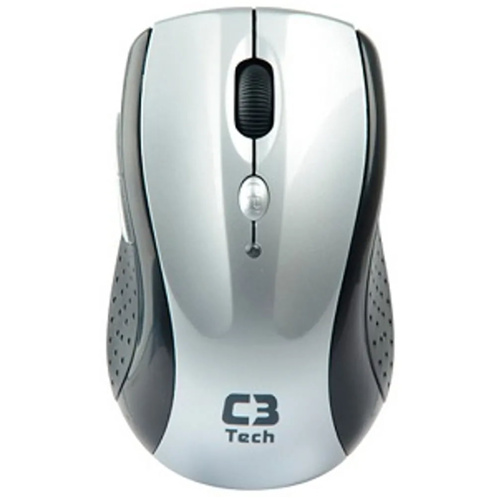 [OPEN BOX] Mouse - Sem fio - C3 Tech Nano - Prata/Preto - M-W012 SI - waz
