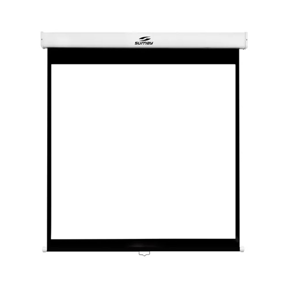 Tela de Projeção Retrátil 110pol (2,00 X 2,00) - Sumay - TRQS110 - waz